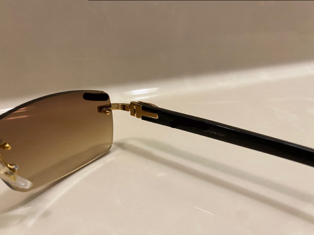 Rimless buffs Sunglasses Detroit style – KJFrames