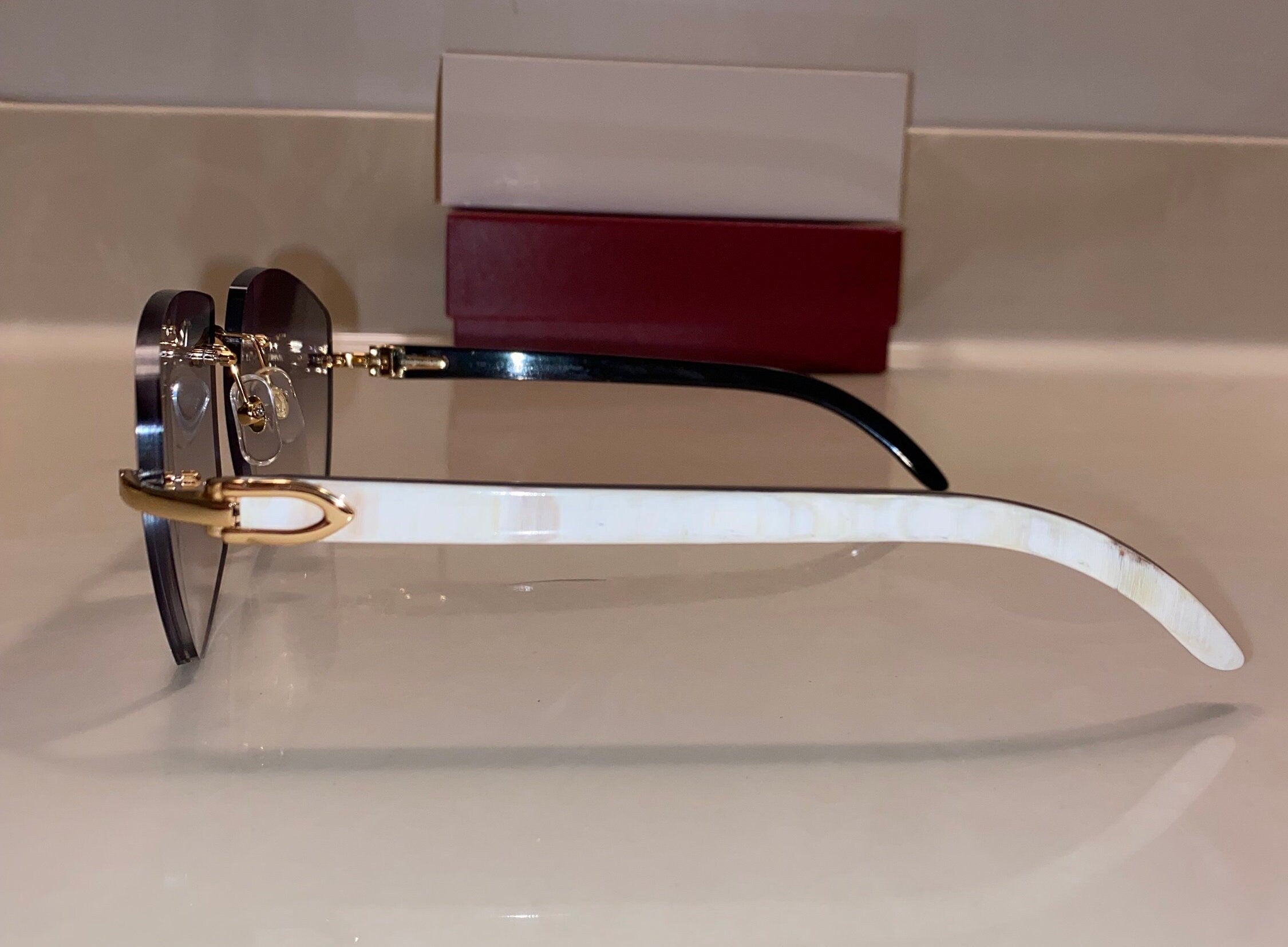 Rimless buffs Sunglasses Detroit style – KJFrames